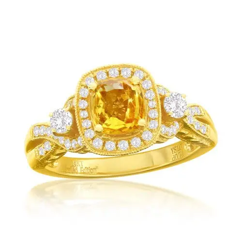 SOUZANA BY SUZY LEVIAN 14k Gold Sapphire And Diamond Ring - Yellow