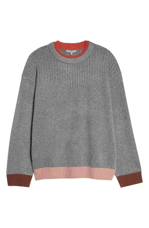 Wit & Wisdom Layered Neck Crewneck Sweater