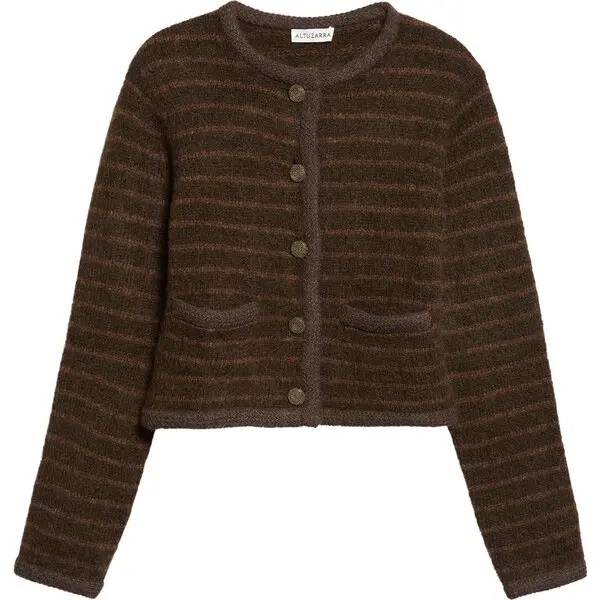 Altuzarra Mack Striped Alpaca Blend Jacket