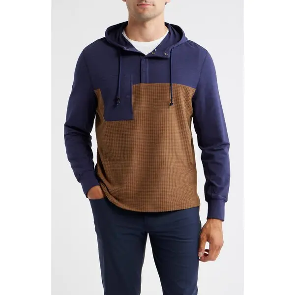 Johnnie-o Waffle Panel Hoodie