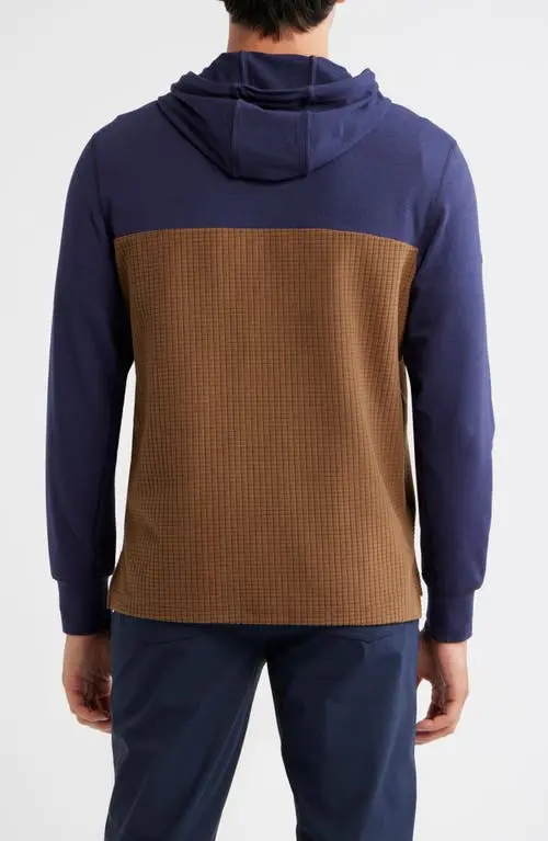 Johnnie-o Waffle Panel Hoodie