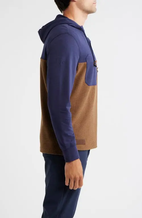 Johnnie-o Waffle Panel Hoodie