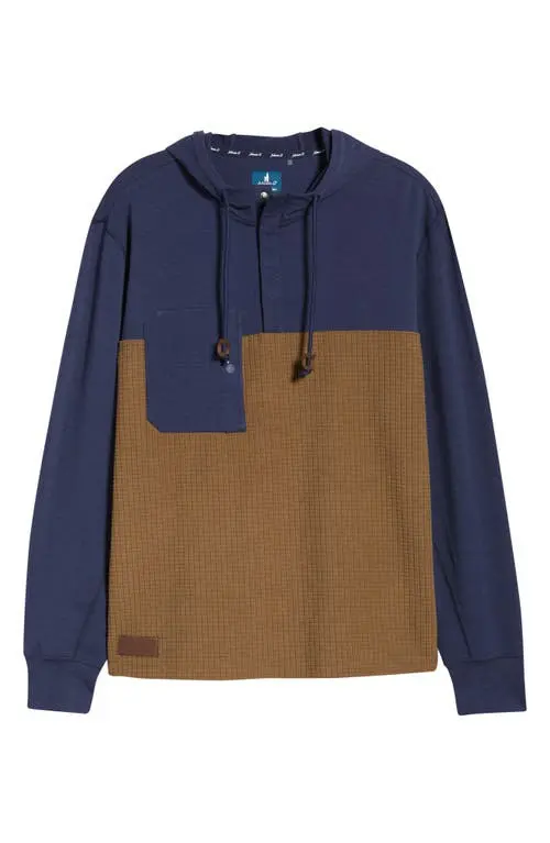 Johnnie-o Waffle Panel Hoodie