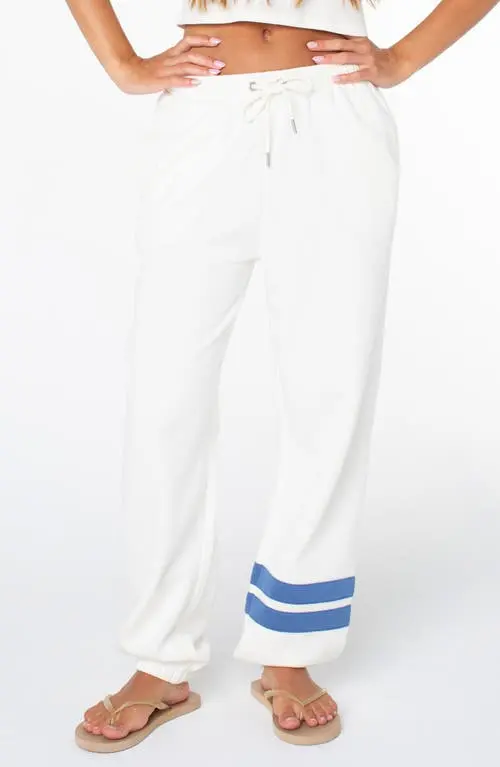 Roxy Sunset Stripe Sweatpants - Cloud Dancer