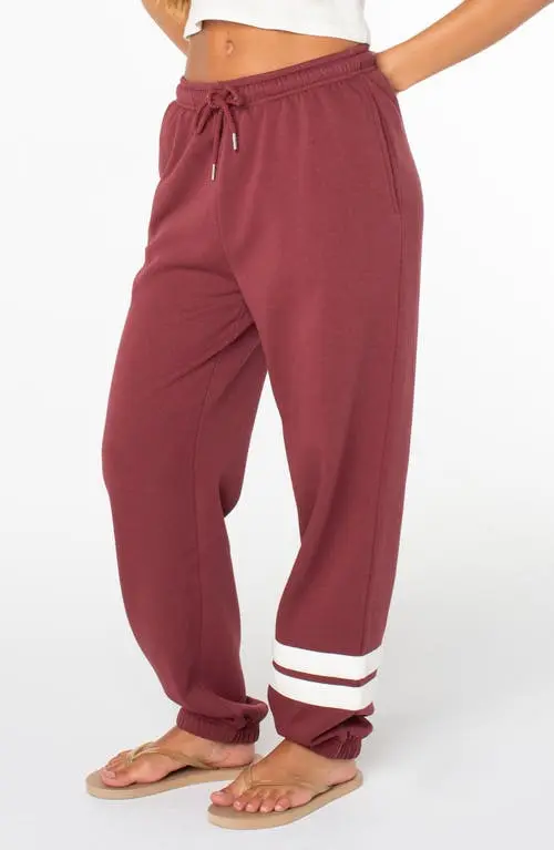 Roxy Sunset Stripe Sweatpants - Port