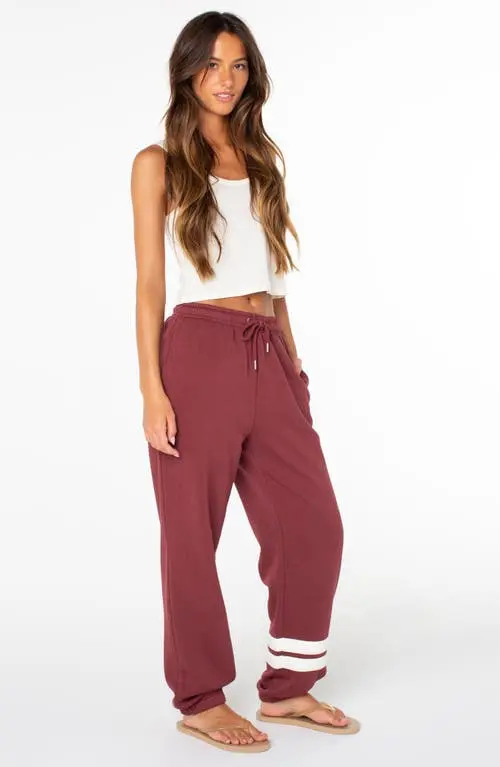 Roxy Sunset Stripe Sweatpants - Port