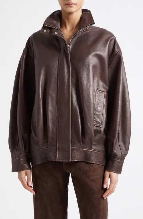 ARMA Paula Leather Bomber Jacket