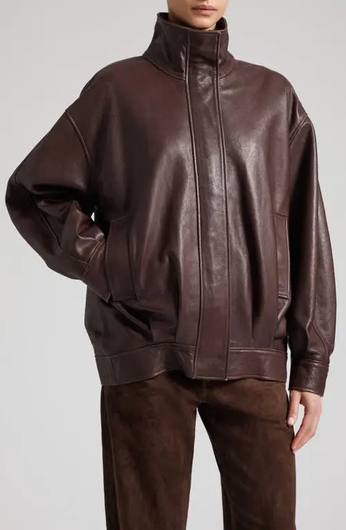 ARMA Paula Leather Bomber Jacket