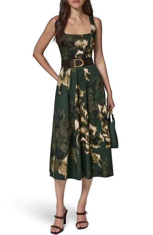 Donna Karan New York Sleeveless Fit & Flare Midi Dress