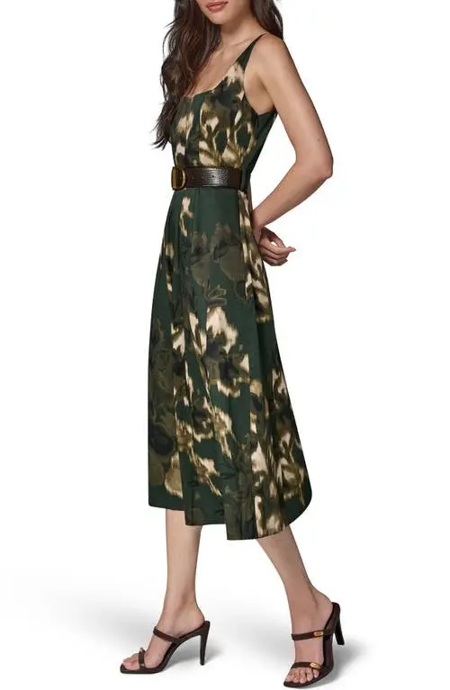 Donna Karan New York Sleeveless Fit & Flare Midi Dress