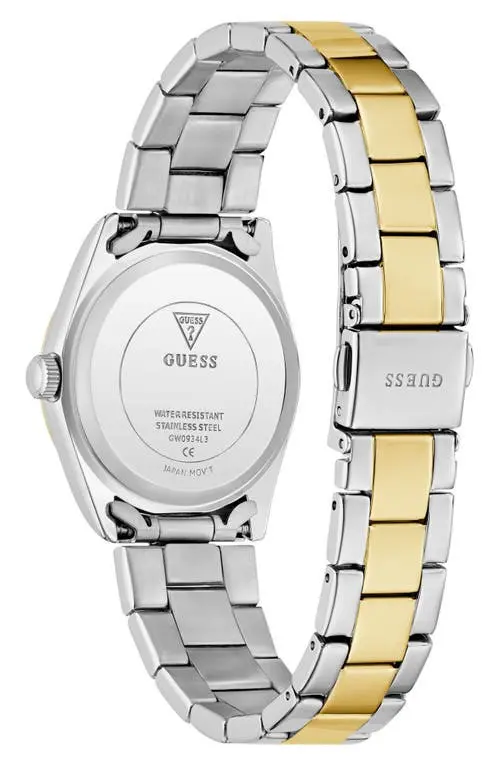 Guess Date Bracelet Watch - 2-tone