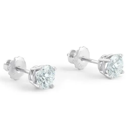 BLISS DIAMOND 251.00ct Screw Back Diamond Studs Lab Grown Earrings