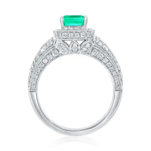 SOUZANA BY SUZY LEVIAN 14k Gold Emerald And Diamond Ring