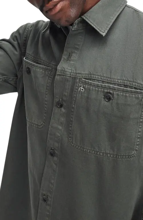 Rag & Bone Overdyed Denim Button-up Work Shirt