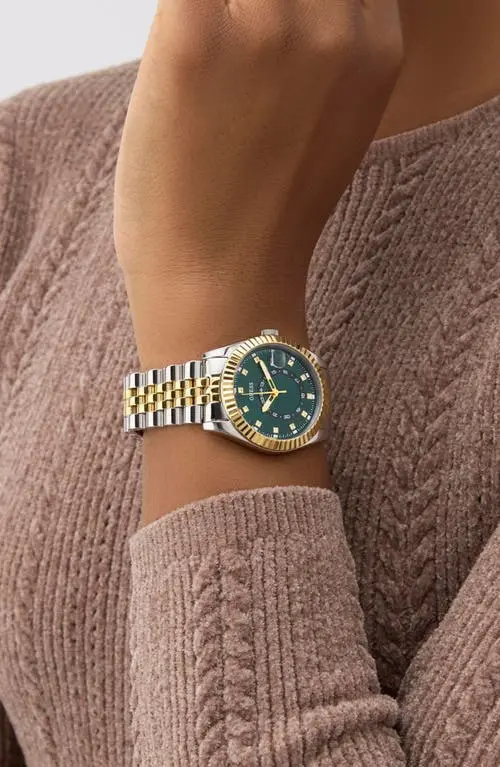 Guess Jada Chronograph Two-tone Stainless Steel Bracelet Watch