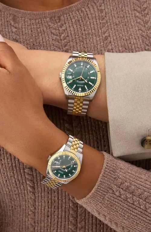 Guess Jada Chronograph Two-tone Stainless Steel Bracelet Watch