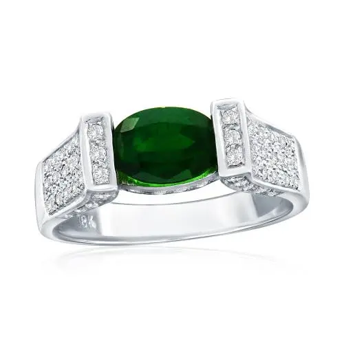 SOUZANA BY SUZY LEVIAN 14k Gold Tourmaline & Diamond Ring - Green