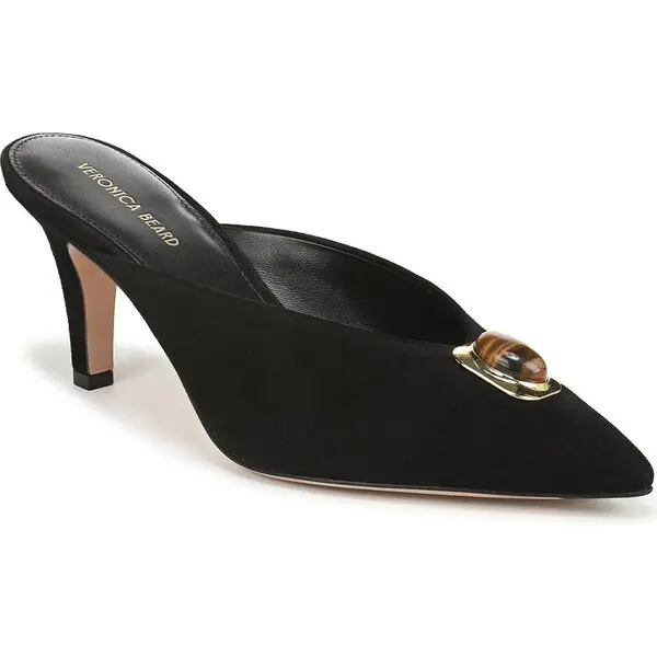 Veronica Beard Rochelle Pointed Toe Mule - Black