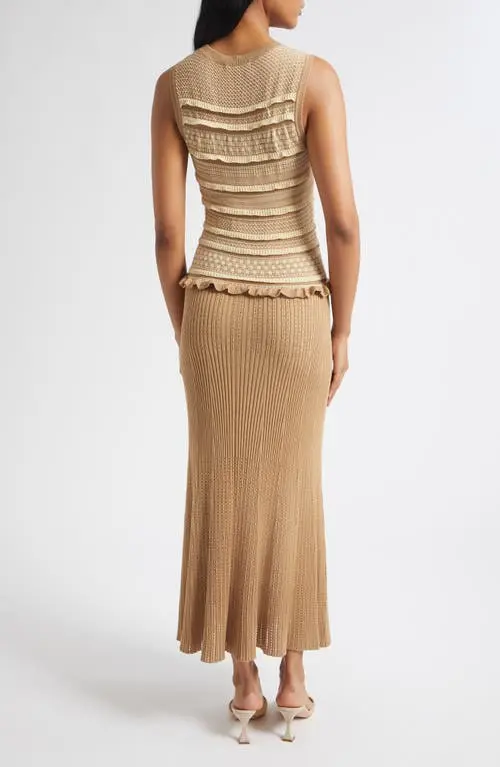 Ramy Brook Annie Ruffle Sleeveless Midi Dress