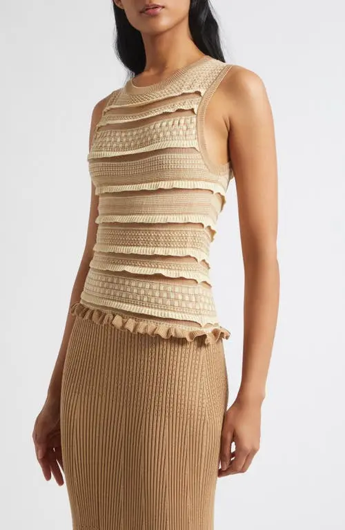 Ramy Brook Annie Ruffle Sleeveless Midi Dress