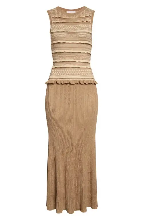 Ramy Brook Annie Ruffle Sleeveless Midi Dress