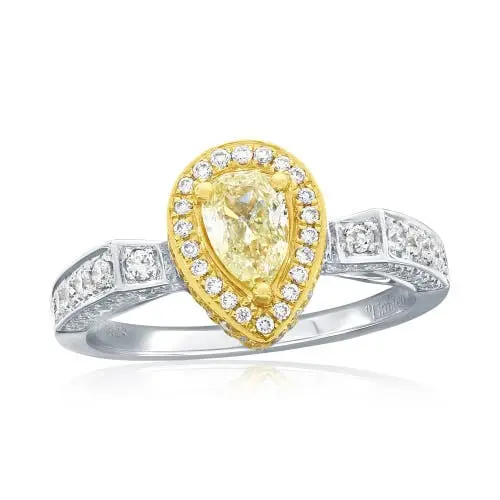 SOUZANA BY SUZY LEVIAN 14k White And Gold 0.50ct Diamond And 0.64cttw Diamond Ring - Yellow