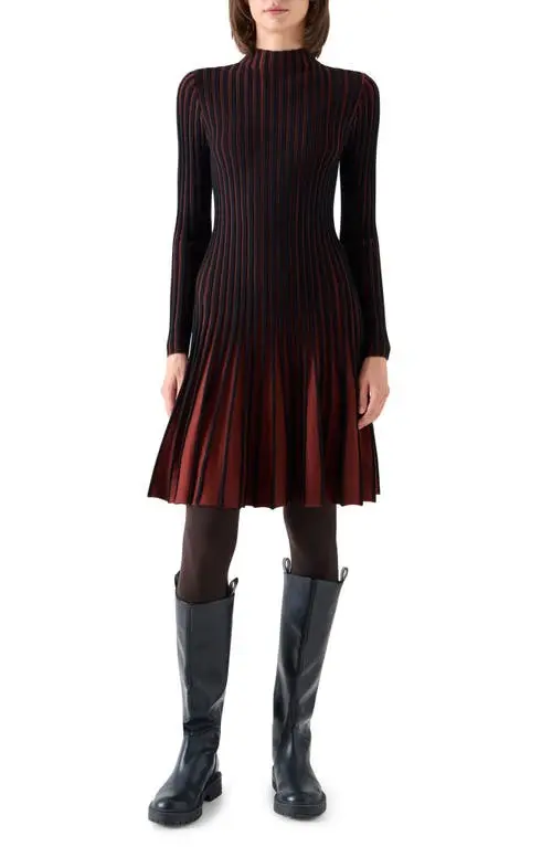 Akris Ribbed Virgin Wool Dress
