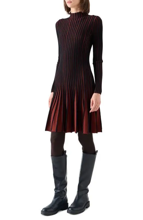Akris Ribbed Virgin Wool Dress