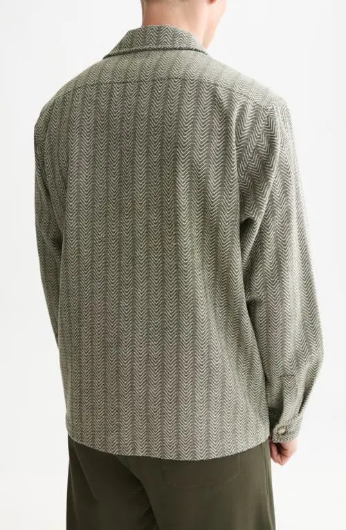 Scotch & Soda Herringbone Jacquard Relaxed Fit Shirt