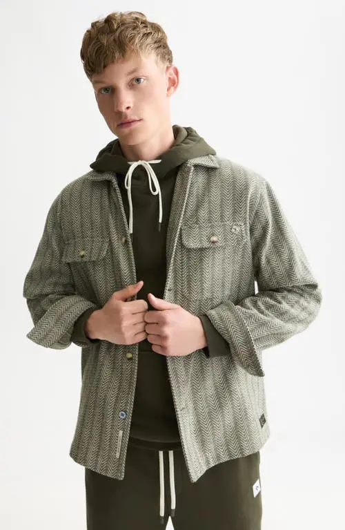 Scotch & Soda Herringbone Jacquard Relaxed Fit Shirt