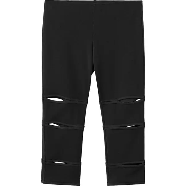 Mango Cutout Capri Leggings