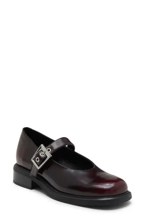 VAGABOND SHOEMAKERS Ellis Mary Jane With Buckle Strap And Block Heel - Dk Bordo