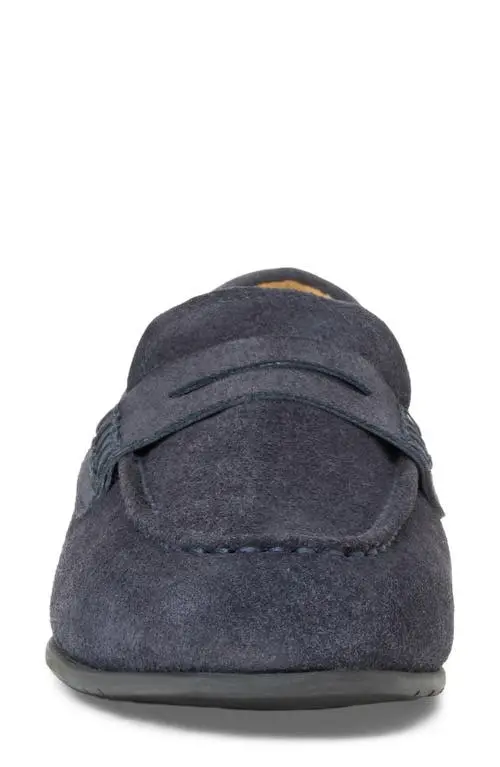 Aquatalia Ellis Penny Loafer - Navy Suede