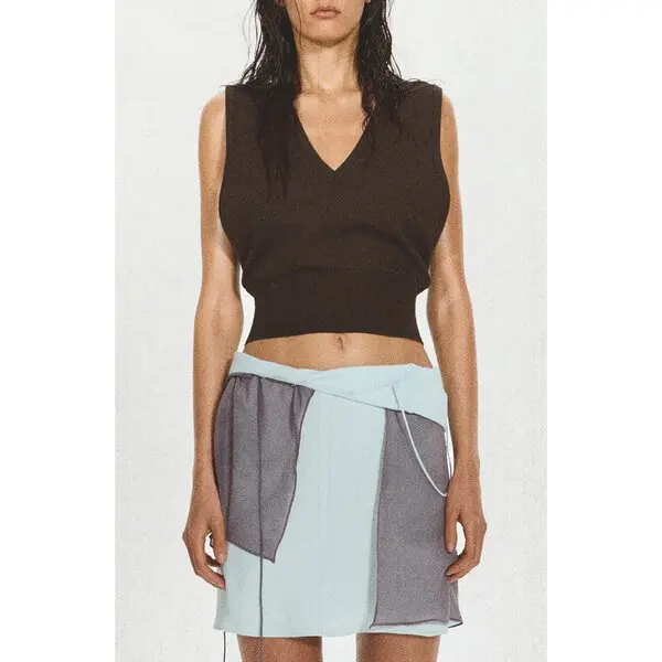 Mango Knit V-neck Vest