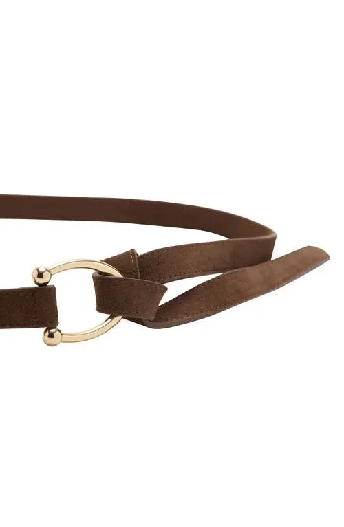 Mango Skinny Suede Belt
