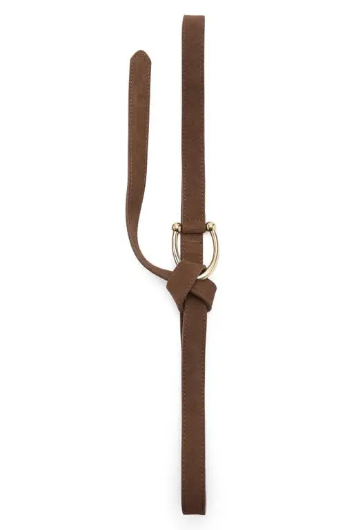 Mango Skinny Suede Belt