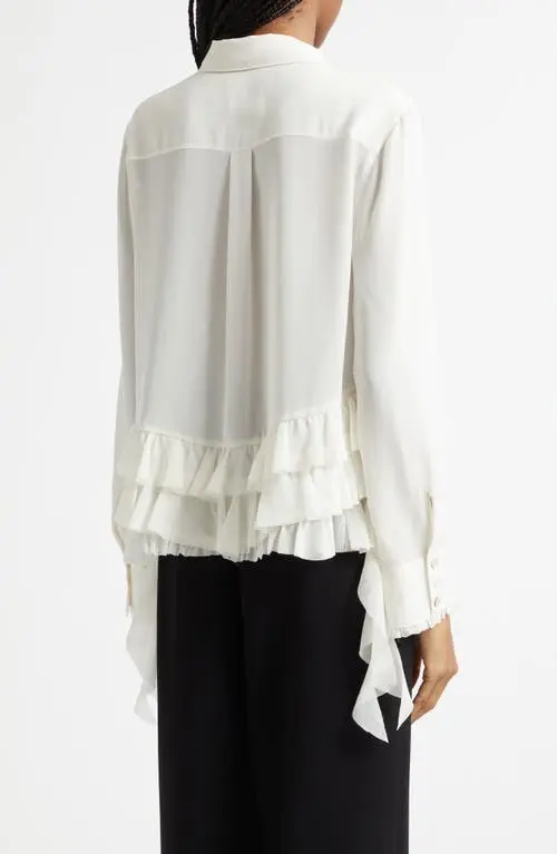 Cinq À Sept Nori Ruffle Shirt