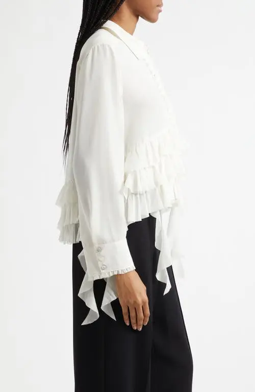 Cinq À Sept Nori Ruffle Shirt