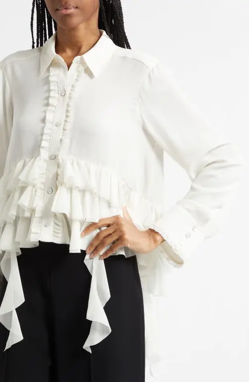 Cinq À Sept Nori Ruffle Shirt