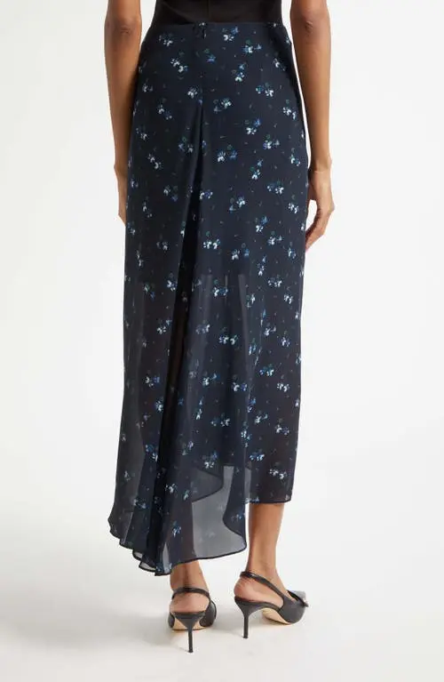 Veronica Beard Limani Ruched Midi Skirt