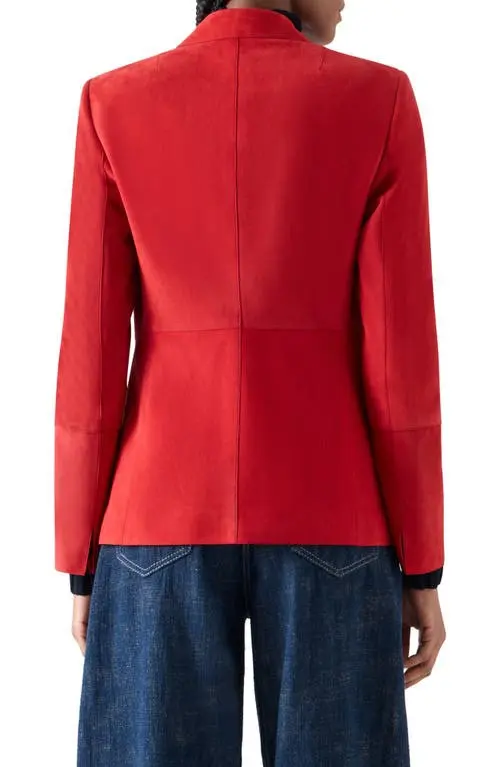 Akris Tailored Suede Blazer