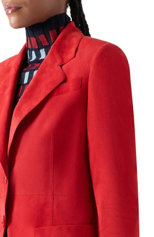 Akris Tailored Suede Blazer