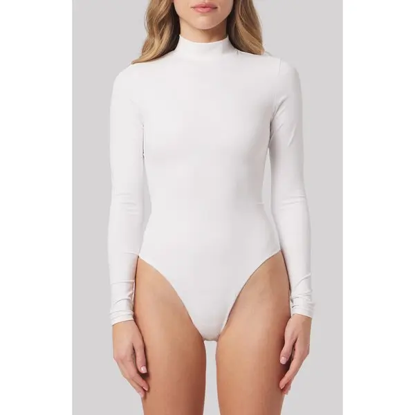 WILLIAMS ATHLETIC CLUB Naomi Long Sleeve Bodysuit - White