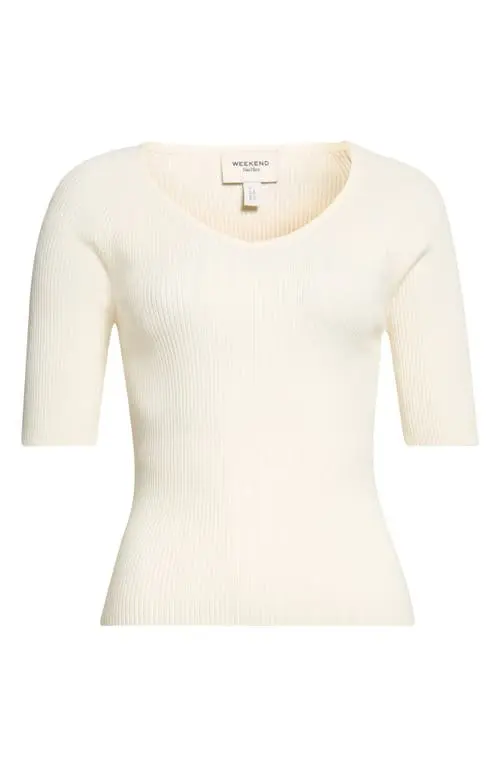 Max Mara Rib Short Sleeve Sweater