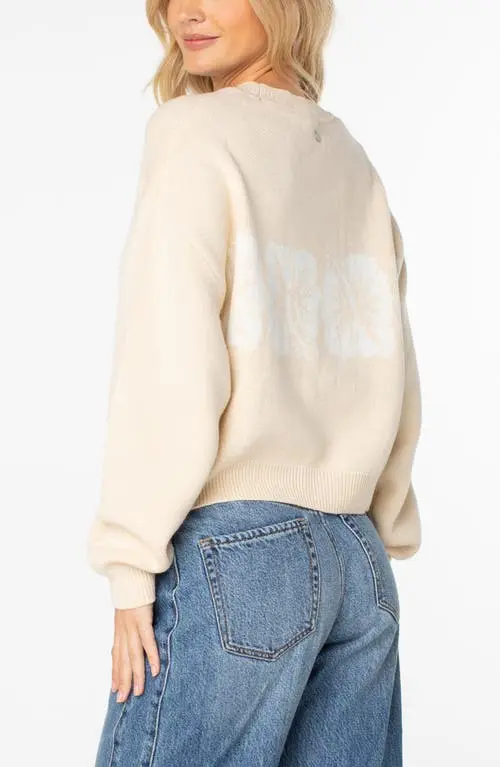 Roxy Hibiscus Harmony Sweater - Parchment