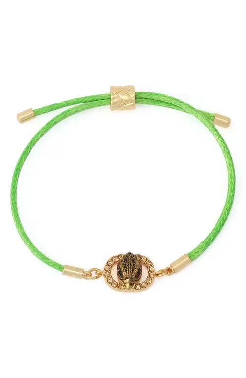 Kurt Geiger Chelsea Eagle Adjustable Cord Bracelet - Green