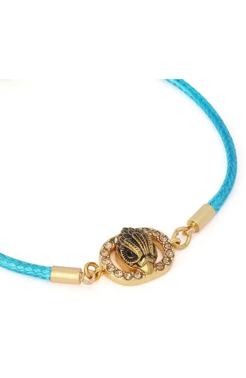 Kurt Geiger Chelsea Eagle Adjustable Cord Bracelet - Turquoise