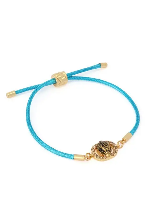Kurt Geiger Chelsea Eagle Adjustable Cord Bracelet - Turquoise