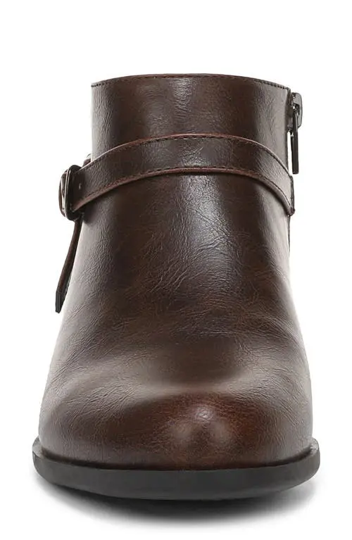 LIFESTRIDE Ada Faux Leather Ankle Bootie - Brown