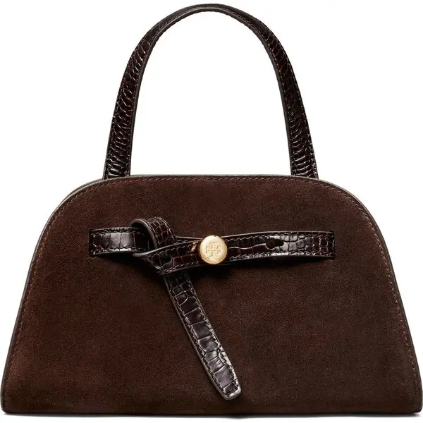 Tory Burch Small Romy Suede Bauletto